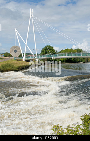 The Millenium Bridge over the River Exe Exeter Devon Stock Photo - Alamy