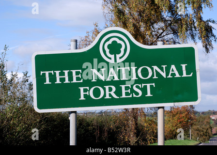 National Forest sign near Ibstock, Leicestershire, England, UK Stock ...