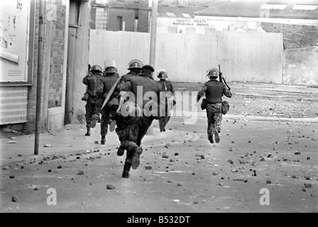 Northern Ireland Sept. 1971, Rioting in the Bogside, Londonderry where ...