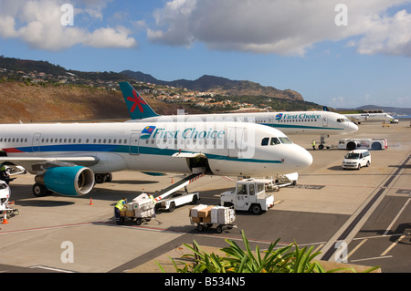 First Choice aircraft at Funchal airport Funchal Madeira Portugal EU ...