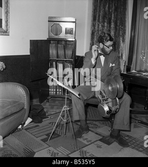 Derek Guyler of the BBC. June 1949 O18911 Stock Photo - Alamy