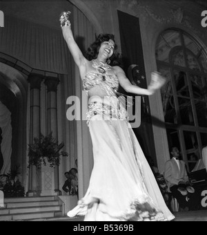 Samia Gamal dances a Belly Dance at Franco Egyptian Gala in Deauville ...