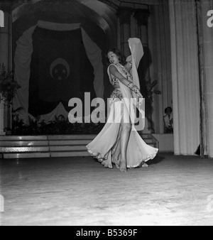 Samia Gamal dances a Belly Dance at Franco Egyptian Gala in Deauville ...
