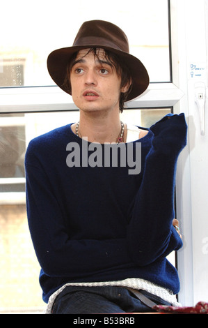 Pete Doherty pictured at the Jurys hotel in Islington during an ...