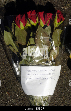 Floral Tributes at the Fir Tree Pub in Croxteth Liverpool where 11 year ...