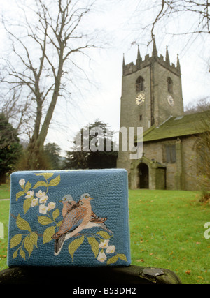 Hassock in a church Stock Photo - Alamy
