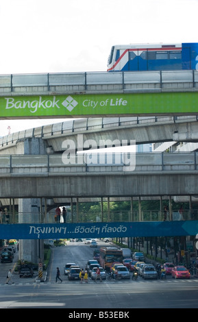 Intersection Skytrain Railway Stock Photo - Alamy