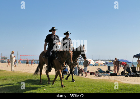 Mounted LAPD California Stock Photo - Alamy