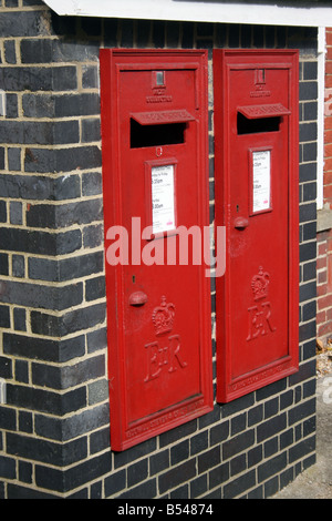 Royal Mail wall mail collection boxes, King Street, Thetford, Norfolk ...