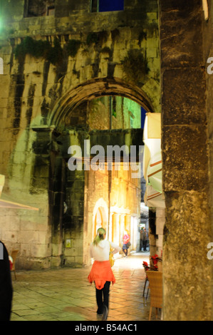 Split - Palace of Diocletian the Iron gate Stock Photo - Alamy
