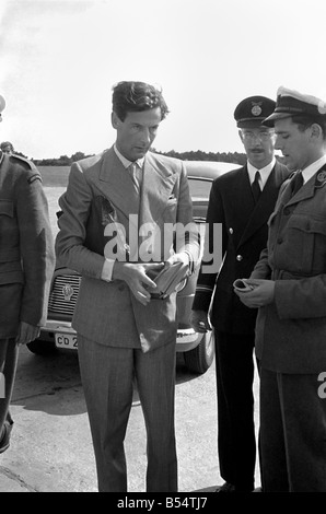 At Lympne Airport group captain Peter Townsend arrived with his car ...
