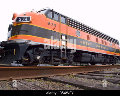 California Northern Railroad freight train - California USA Stock Photo ...