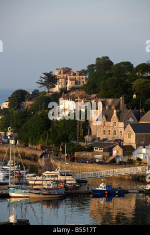 Brixham sea front English Channel typical houses Devon Great Britain ...