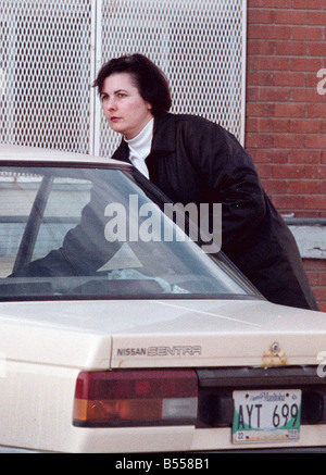 Jeremy Bamber and his girlfriend Julie Mugford seen here at the funeral ...
