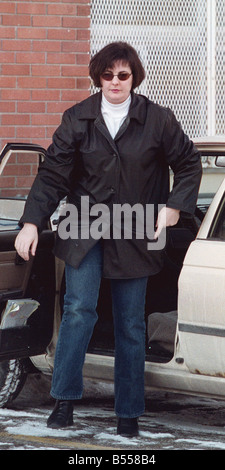 Jeremy Bamber and his girlfriend Julie Mugford seen here at the funeral ...