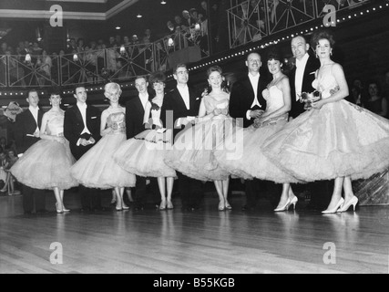 A group of Ballroom Dancing couples in Old Time Dance Competition Stock ...