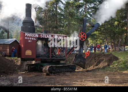 "Marion Steam Shovel" demonstration steam engine show in Westwold ...