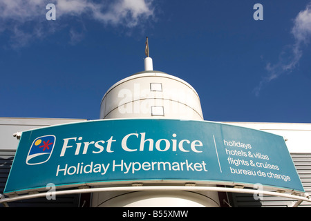 First Choice Holiday Hypermarket in a U.K. city Stock Photo - Alamy