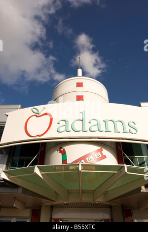 Adams shop sign at Fort shopping centre in Birmingham Stock Photo - Alamy