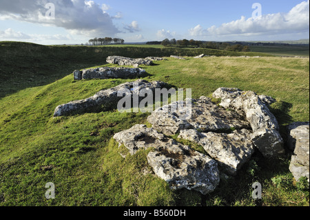 Stones at Arbor Low stone circle in the Peak District, Derbyshire. A ...