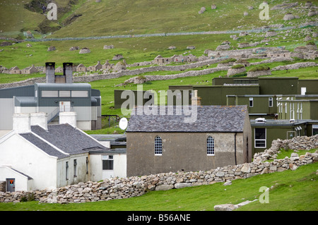 St Kilda Buildings old and new mod fuel tanks Stock Photo - Alamy