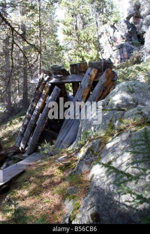Man in the outhouse Stock Photo - Alamy