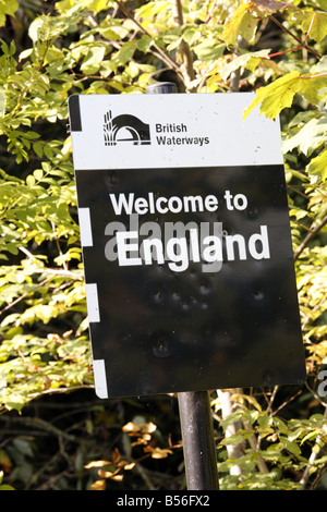 Welcome to England Stock Photo - Alamy