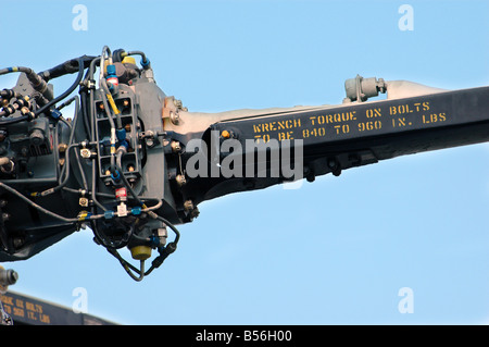 Seahawk helicopter main rotor assembly Stock Photo - Alamy