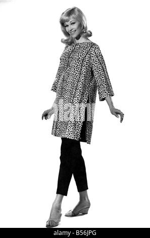 Reveille fashions 1962: Jo Waring modelling dress with velvet bodice ...