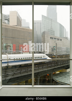 a view through a bullet train window Stock Photo - Alamy