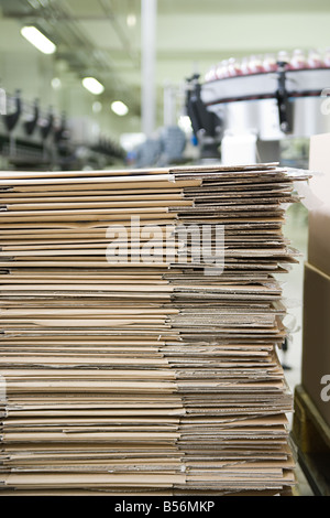 close up of a stack of cardboard boxes on white background Stock Photo ...
