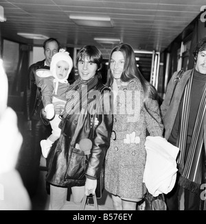 The Monkees: Monkee Davy Jones Arrived at Heathrow Airport with his ...