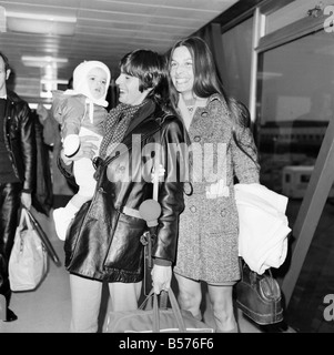 The Monkees: Monkee Davy Jones Arrived at Heathrow Airport with his ...
