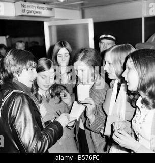 The Monkees: Monkee Davy Jones Arrived at Heathrow Airport with his ...