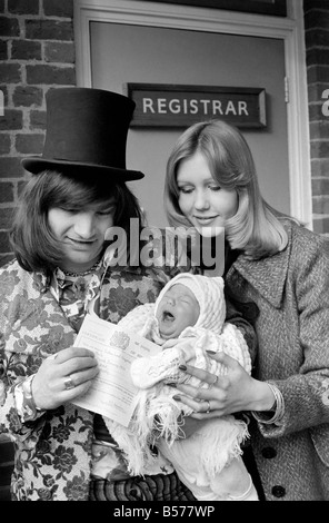 Screaming Lord Sutch and son and Thann Rendessy. February 1975 75-01011 ...