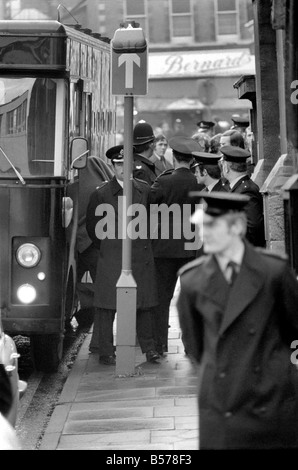 Guildford bombers case: The bombers arrive at the court in a police van ...