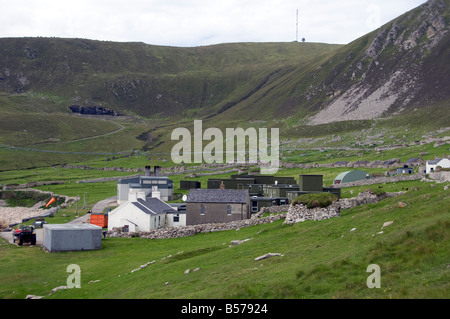St Kilda Buildings old and new mod fuel tanks Stock Photo - Alamy