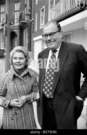 Reginald Maudling MP and wife. February 1975 75-00970-002 Stock Photo ...