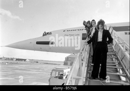 Pilot pop group. January 1975 Stock Photo - Alamy