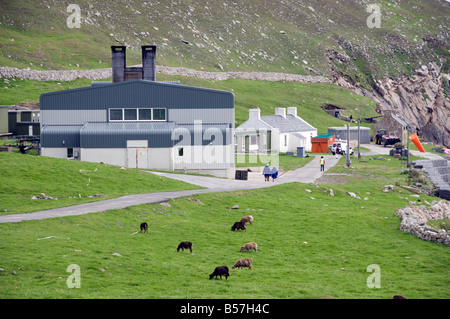 St Kilda Buildings old and new mod fuel tanks Stock Photo - Alamy