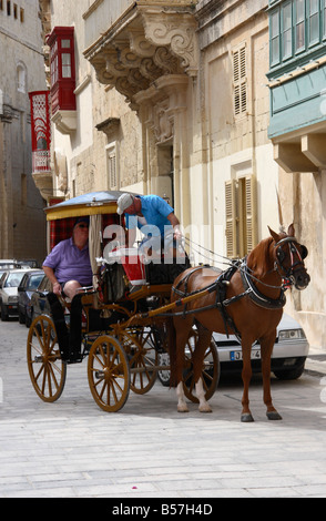 A Karozzin, Horse & Carriage, in Mdina, Malta Stock Photo - Alamy