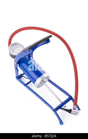 Blue Air Pump Cut Out on White Stock Photo - Alamy