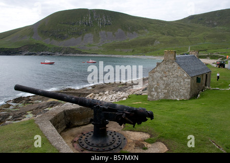 St Kilda Buildings old and new mod fuel tanks Stock Photo - Alamy