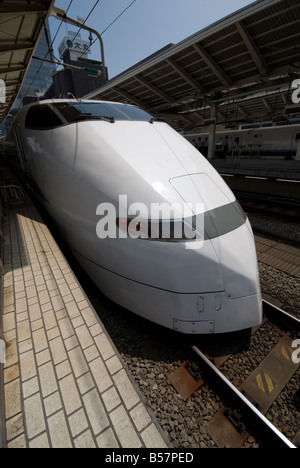 A series 300 Shinkansen bullet train at the platform at Shin Osaka ...