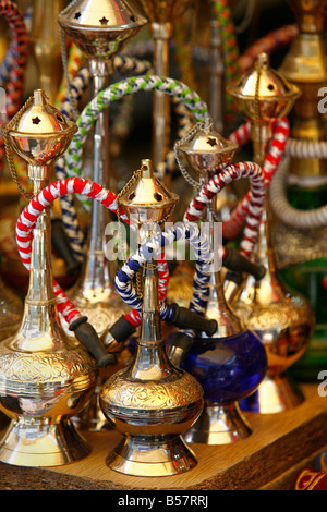 Turkey Istanbul Turkish water pipes Nargile shisha coffee shop Stock ...