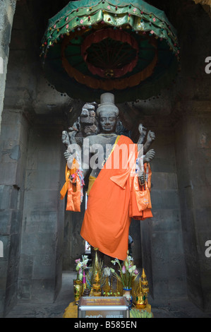 Angkor Wat temple, 12th century hindu bas relief carving of spear ...