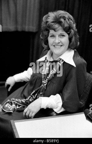 Jean Challis, BBC Newsreader. February 1975 75-00845-003 Stock Photo ...