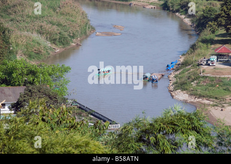 Ruak River joining the Mekong River, Sop Ruak, Golden Triangle ...