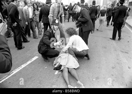 National Front march through Lewisham South London England 1977 The ...