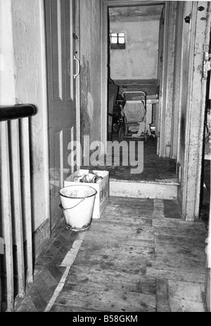 The Interior of slum housing in an area of Newcastle A dirty child ...